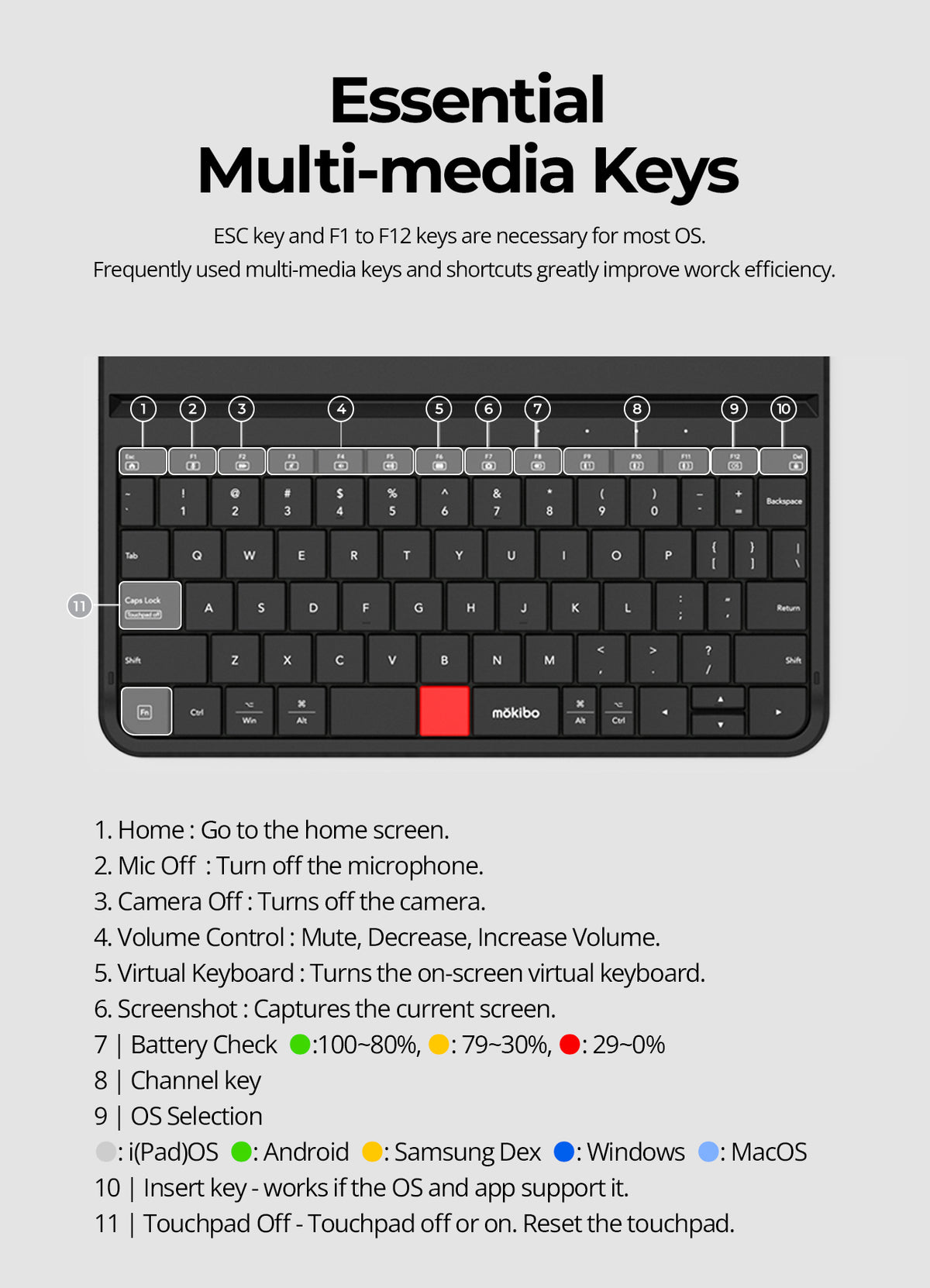 Fusion Keyboard for iPad Pro 11-inch